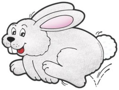 Hopping Bunnies Clip Art